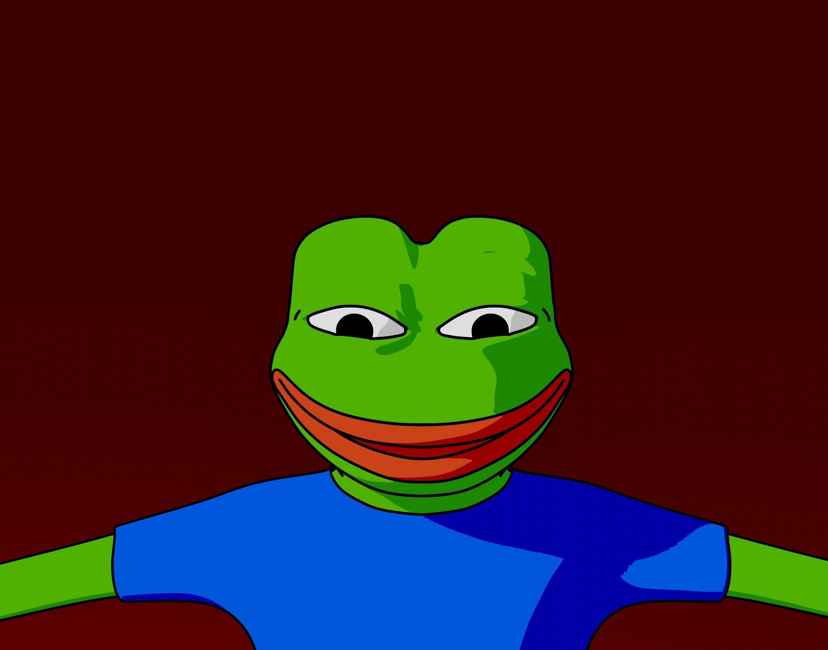 3D model Pepe the Frog LineArt Generator Scene 3D Rigged Character VR ...