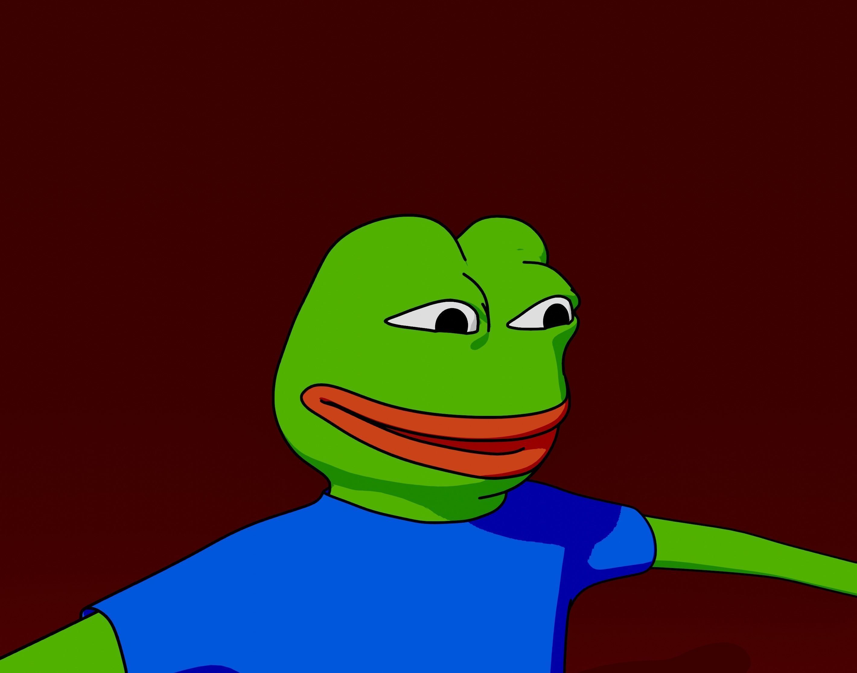 3D model Pepe the Frog LineArt Generator Scene 3D Rigged Character VR ...