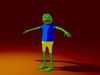 3D model Pepe the Frog LineArt Generator Scene 3D Rigged Character VR ...