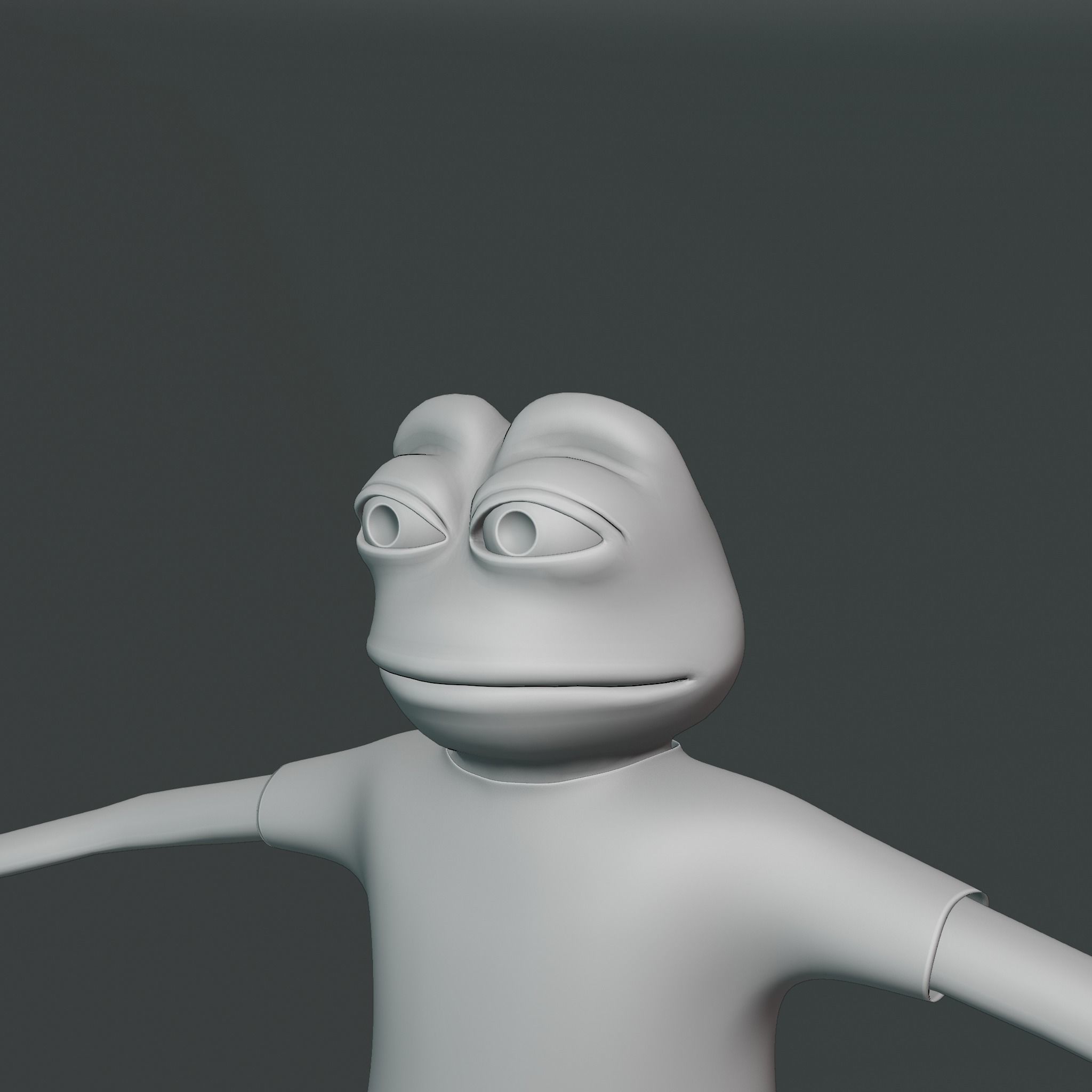 3D model Pepe the Frog LineArt Generator Scene 3D Rigged Character VR ...