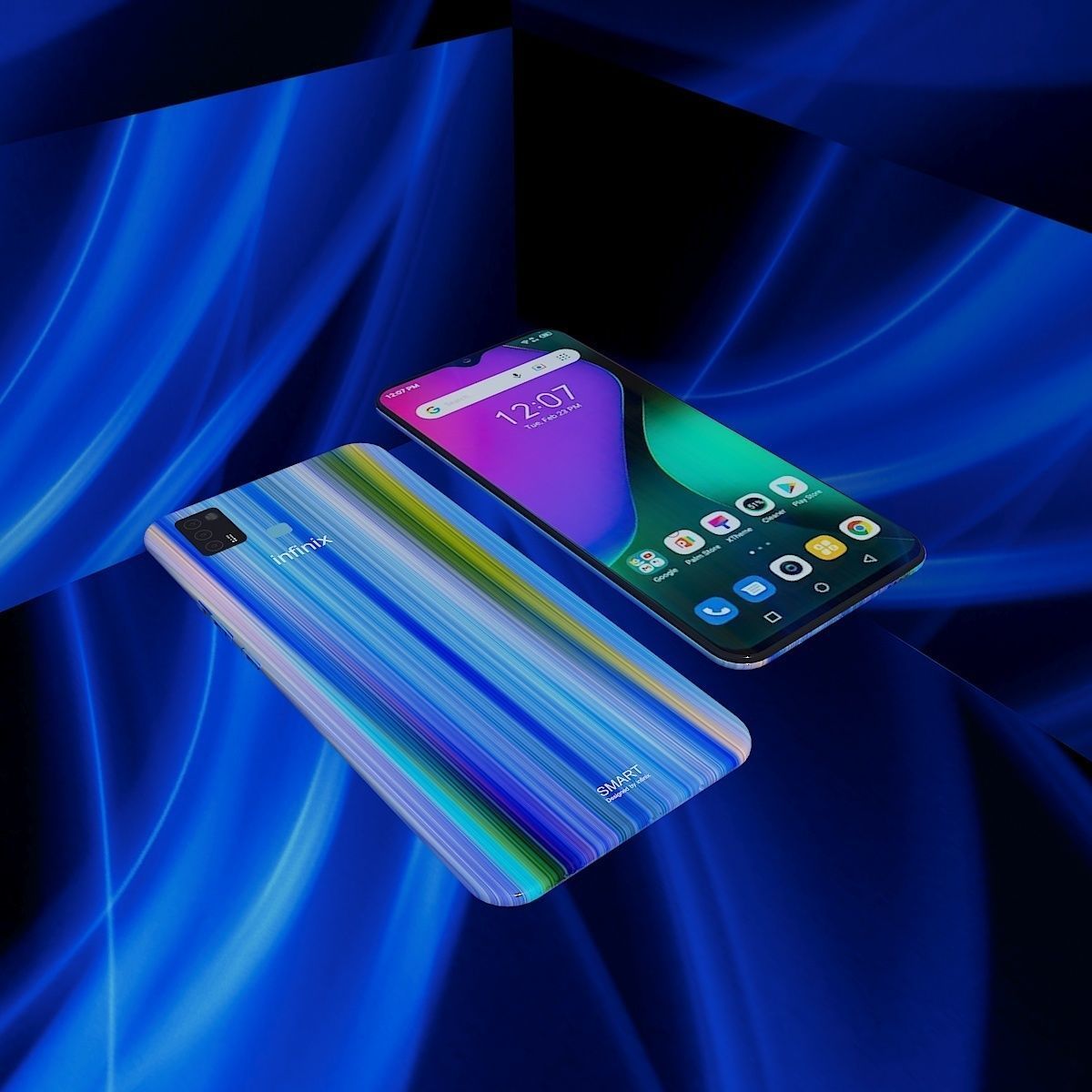 infinix mobile phome 3d model 3D model | CGTrader