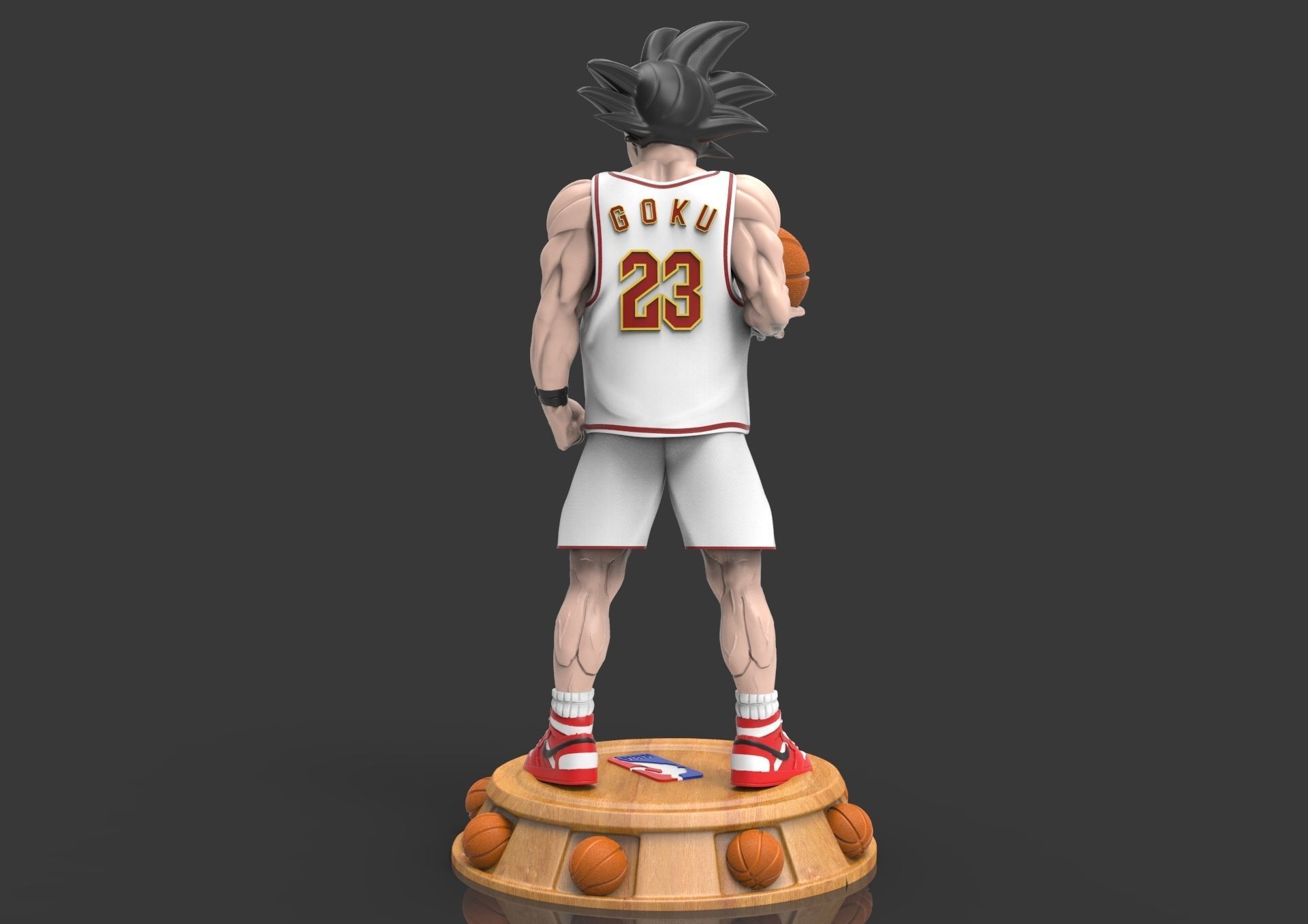 Goku Basketball NBA Cleveland Cavaliers action figure 3D model 3D ...