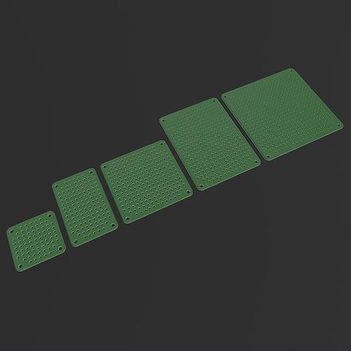 Prototyping Board Set 3D model 3D printable | CGTrader