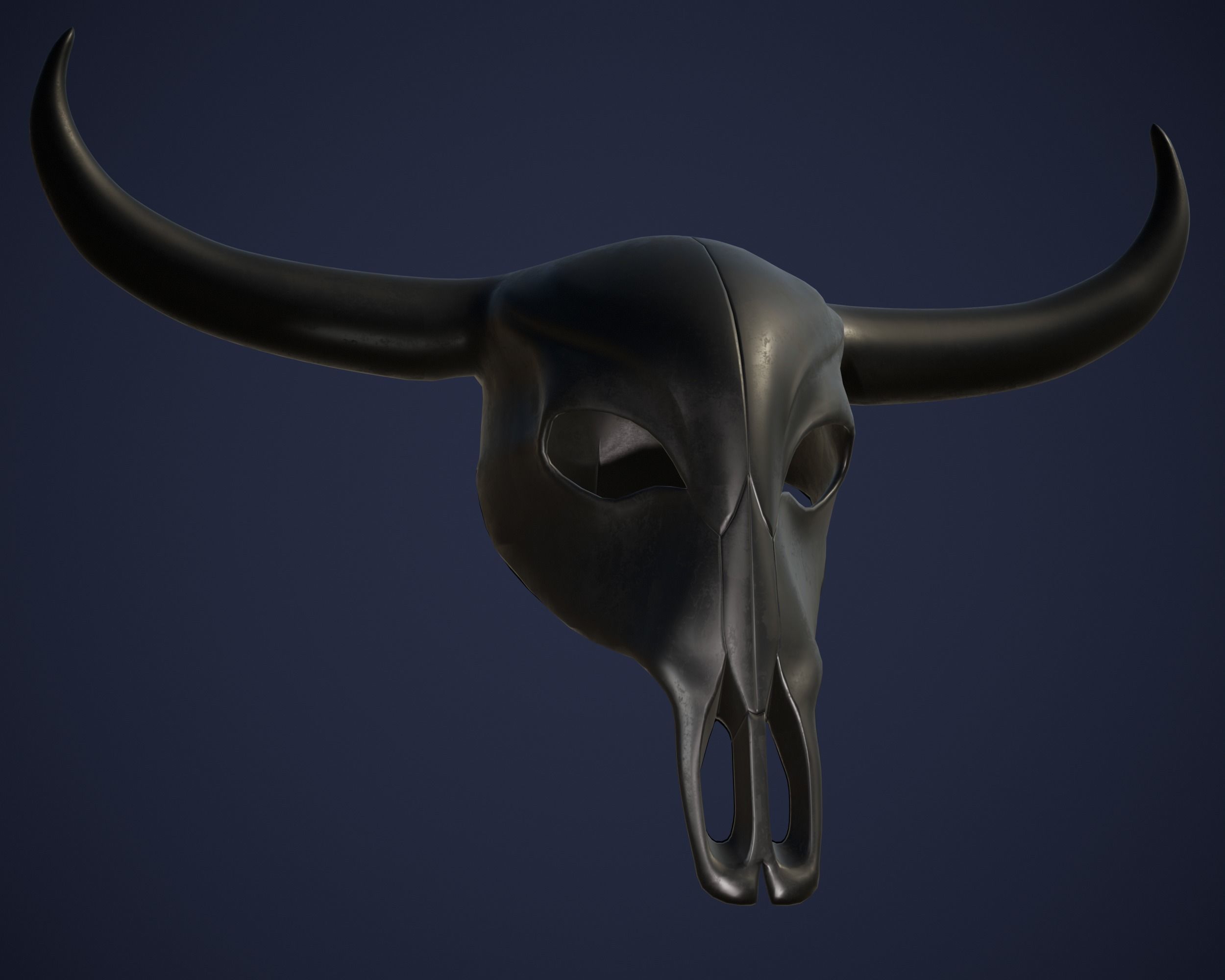 3D model Horned bone mask VR / AR / low-poly | CGTrader