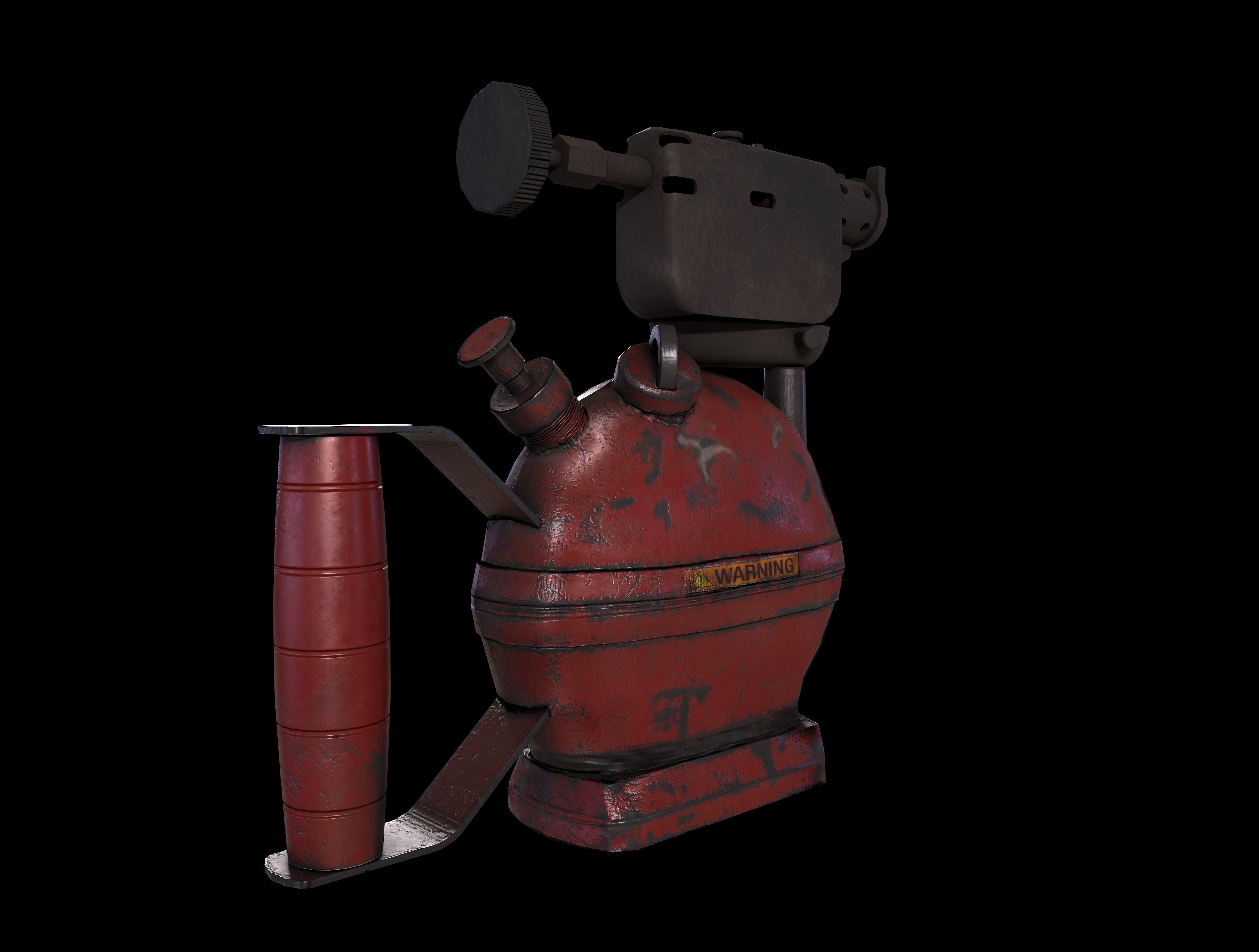 Gas Gun Lowpoly 3D model | CGTrader