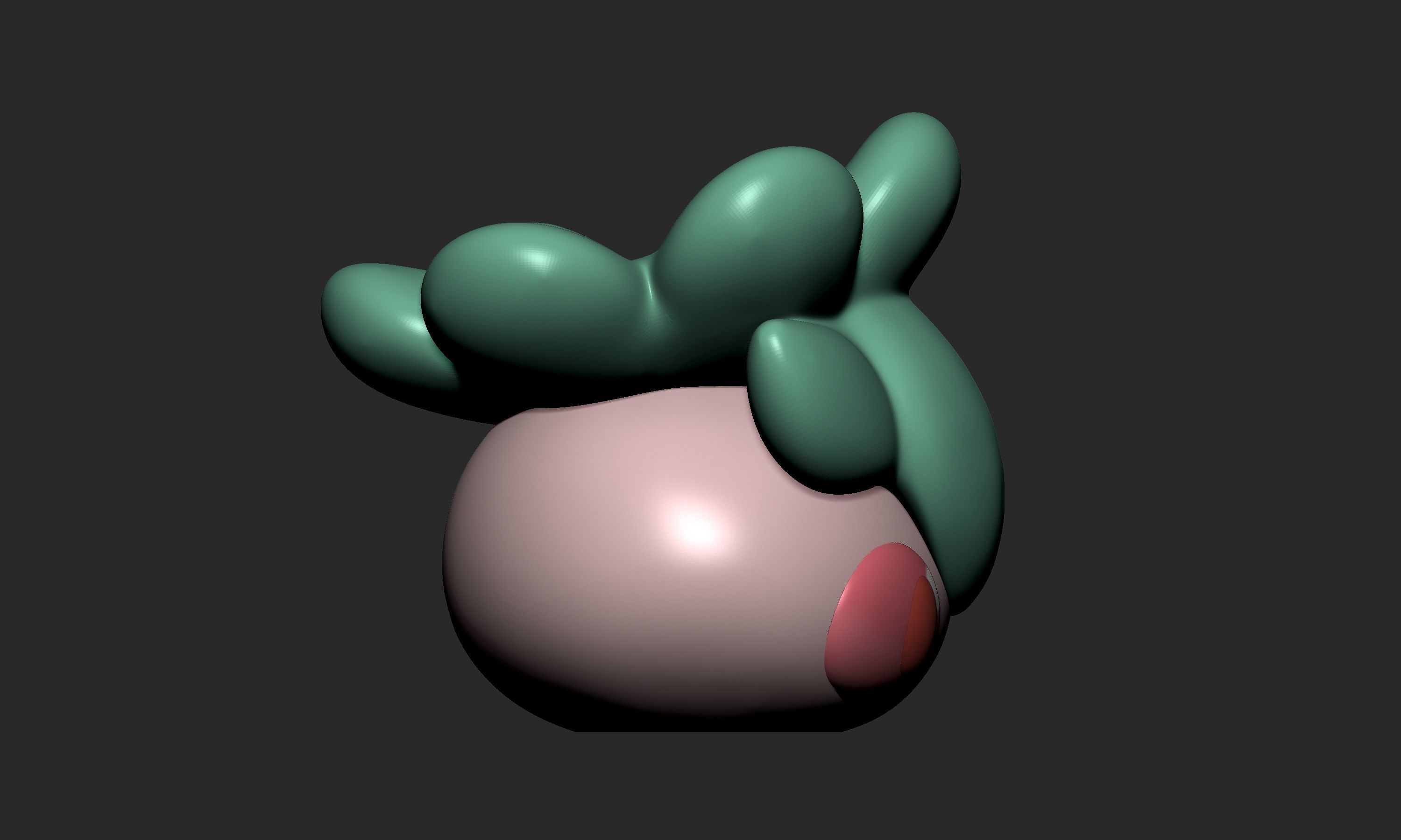 Pokemon - Fomantis Plant Vase 3D model 3D printable | CGTrader