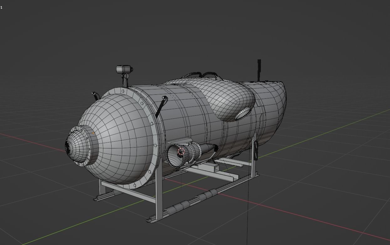 3D model Ocean Gate Titan submarine VR / AR / low-poly | CGTrader