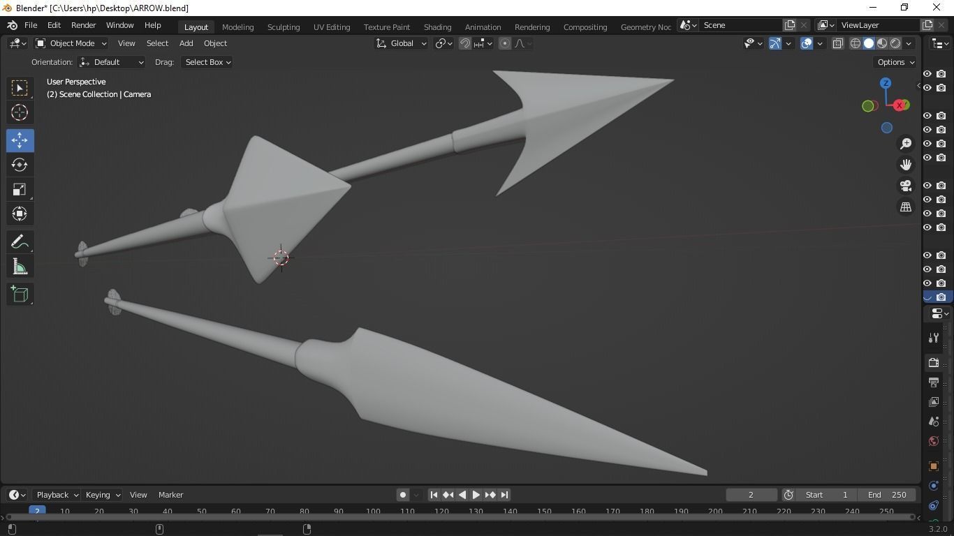 3D model Arrow Archery weapon-3d Model VR / AR / low-poly | CGTrader