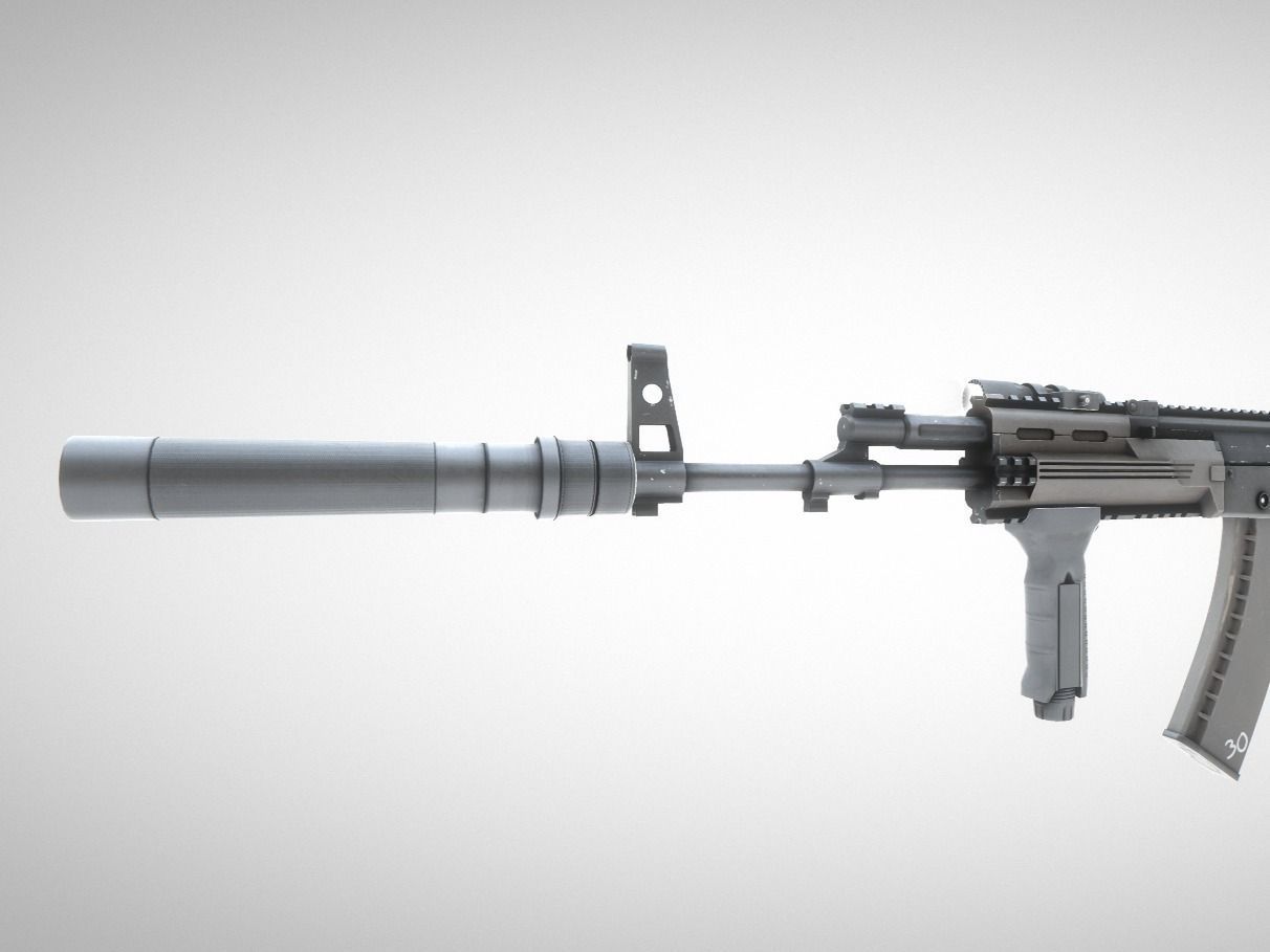 3D model Weapon Attachments and AK12 VR / AR / low-poly | CGTrader