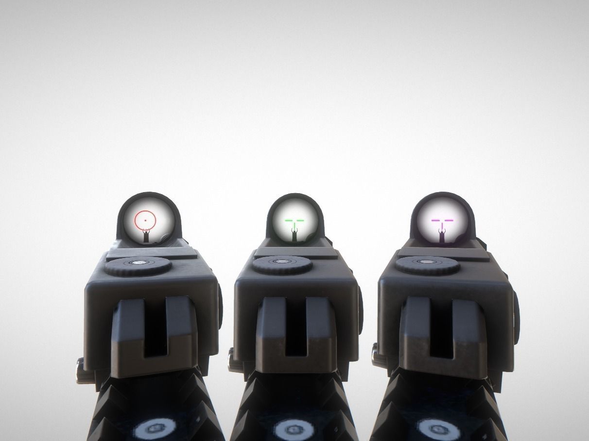 3D model Weapon Attachments and AK12 VR / AR / low-poly | CGTrader