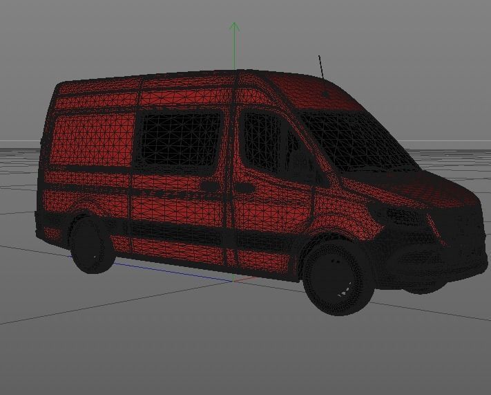 Van mercedes benz sprinter 3D model | CGTrader