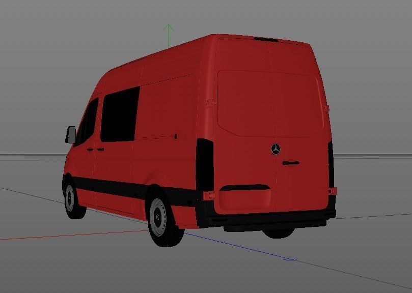 Van mercedes benz sprinter 3D model | CGTrader