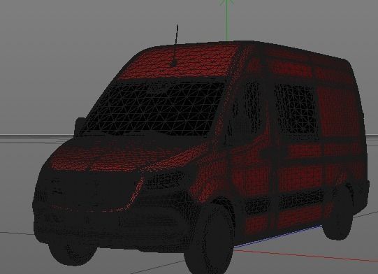 Van mercedes benz sprinter 3D model | CGTrader