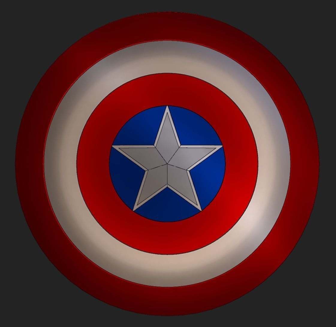 MCU Captain America Shield 3D model | CGTrader