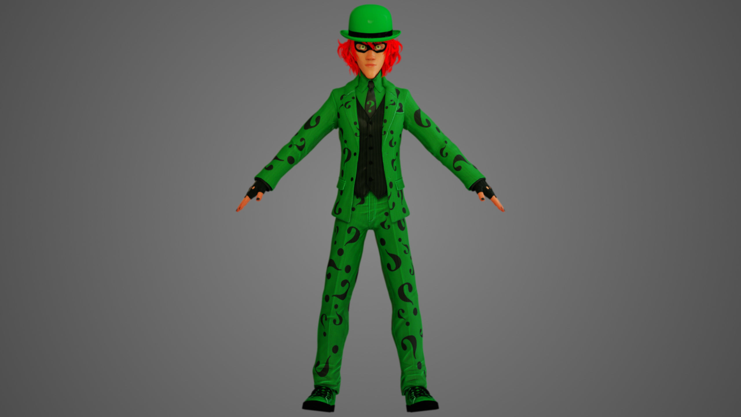3D model The Riddler - Cartoon Style VR / AR / low-poly | CGTrader