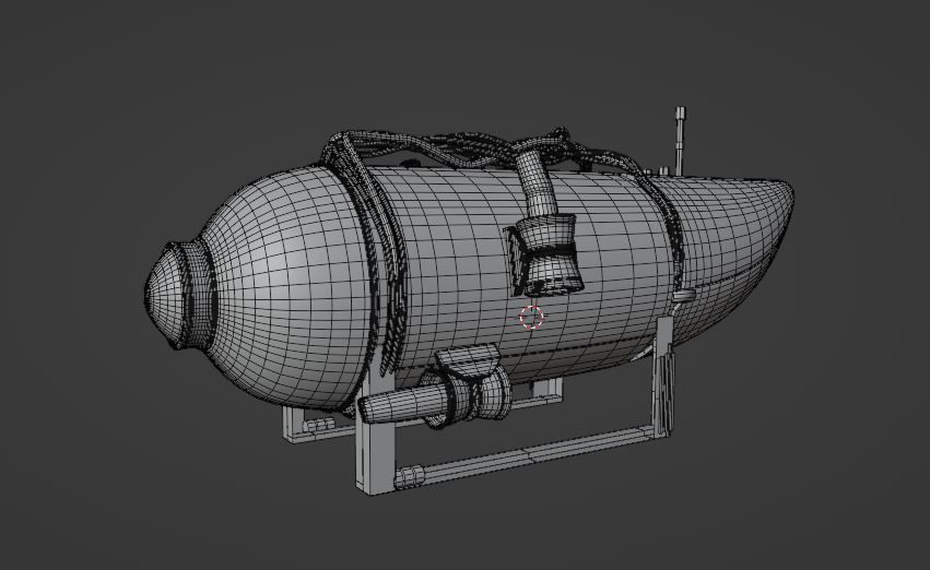 TITAN TOURING SUBMARIN OCEAN GATE 3D model | CGTrader