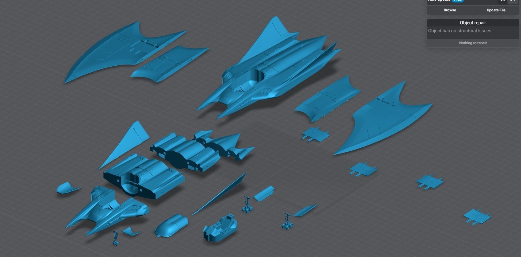 Batwing flash Scale Model 3D model 3D printable | CGTrader