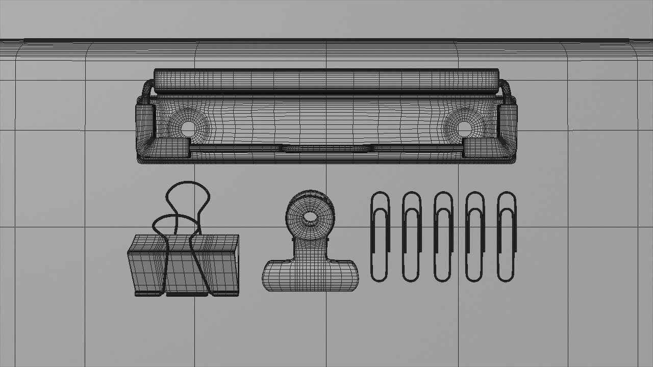 A collection of clips 3D model | CGTrader