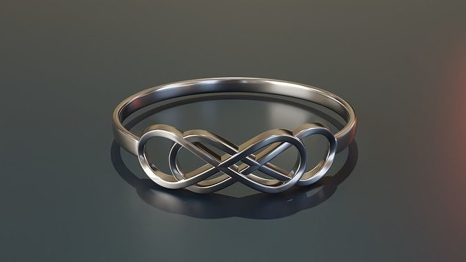 Double Infinity Knot Ring 3D model 3D printable | CGTrader