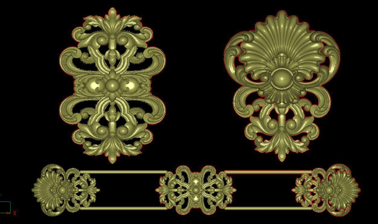 Classic decor 3D CNC print model 01 3D model 3D printable | CGTrader