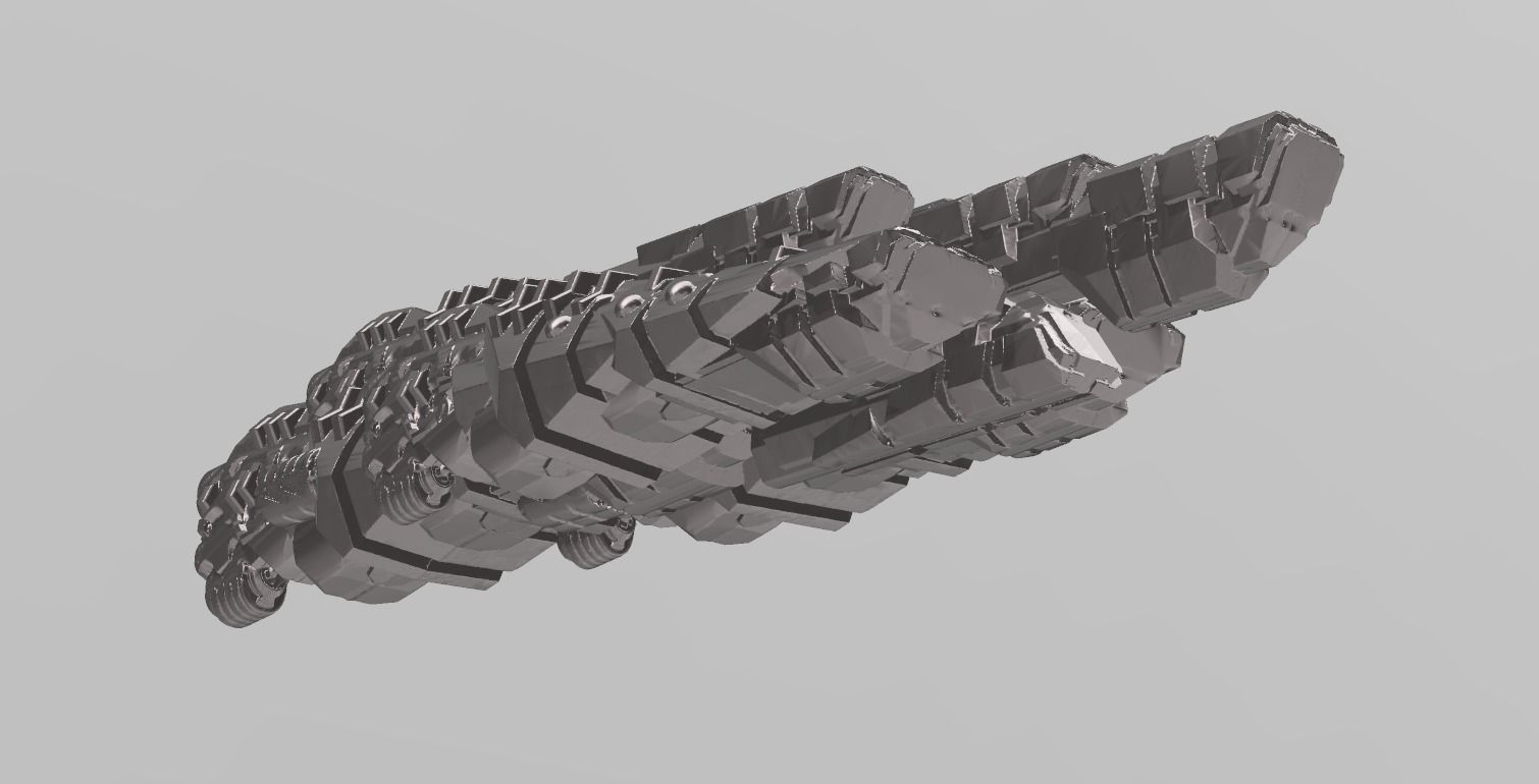 FLEET CORE - 13 VODORS BATTLESHIP 3D model 3D printable | CGTrader