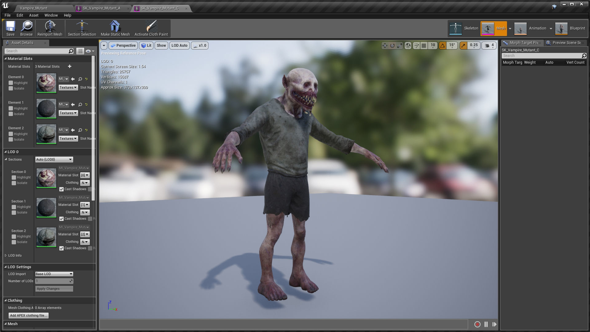 3D model Creepy Vampire Goblin Mutant VR / AR / low-poly | CGTrader