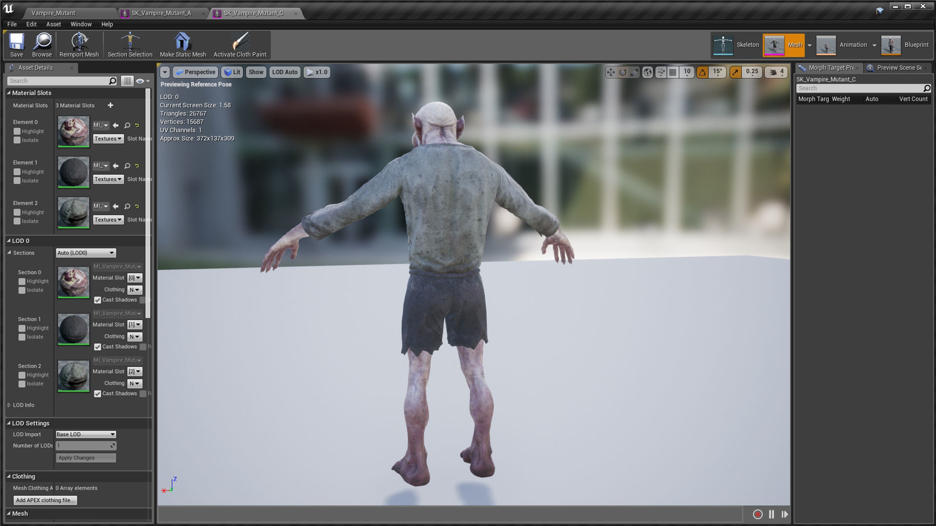 3D model Creepy Vampire Goblin Mutant VR / AR / low-poly | CGTrader