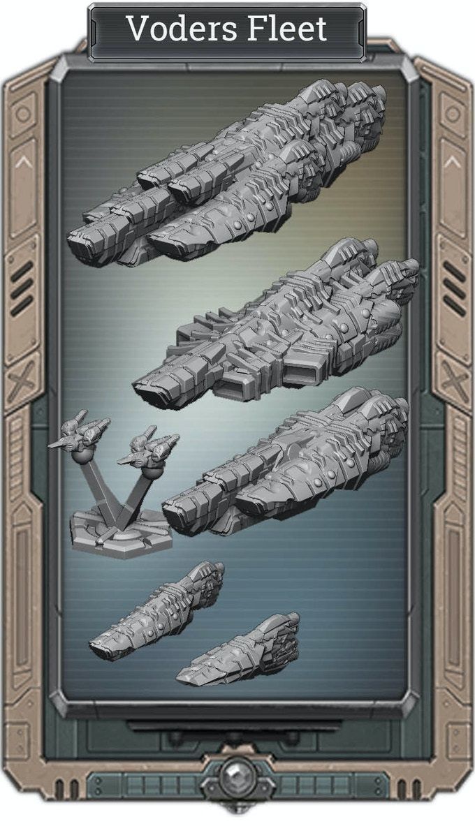 FLEET CORE - 16 VODORS CRUISER 3D model 3D printable | CGTrader