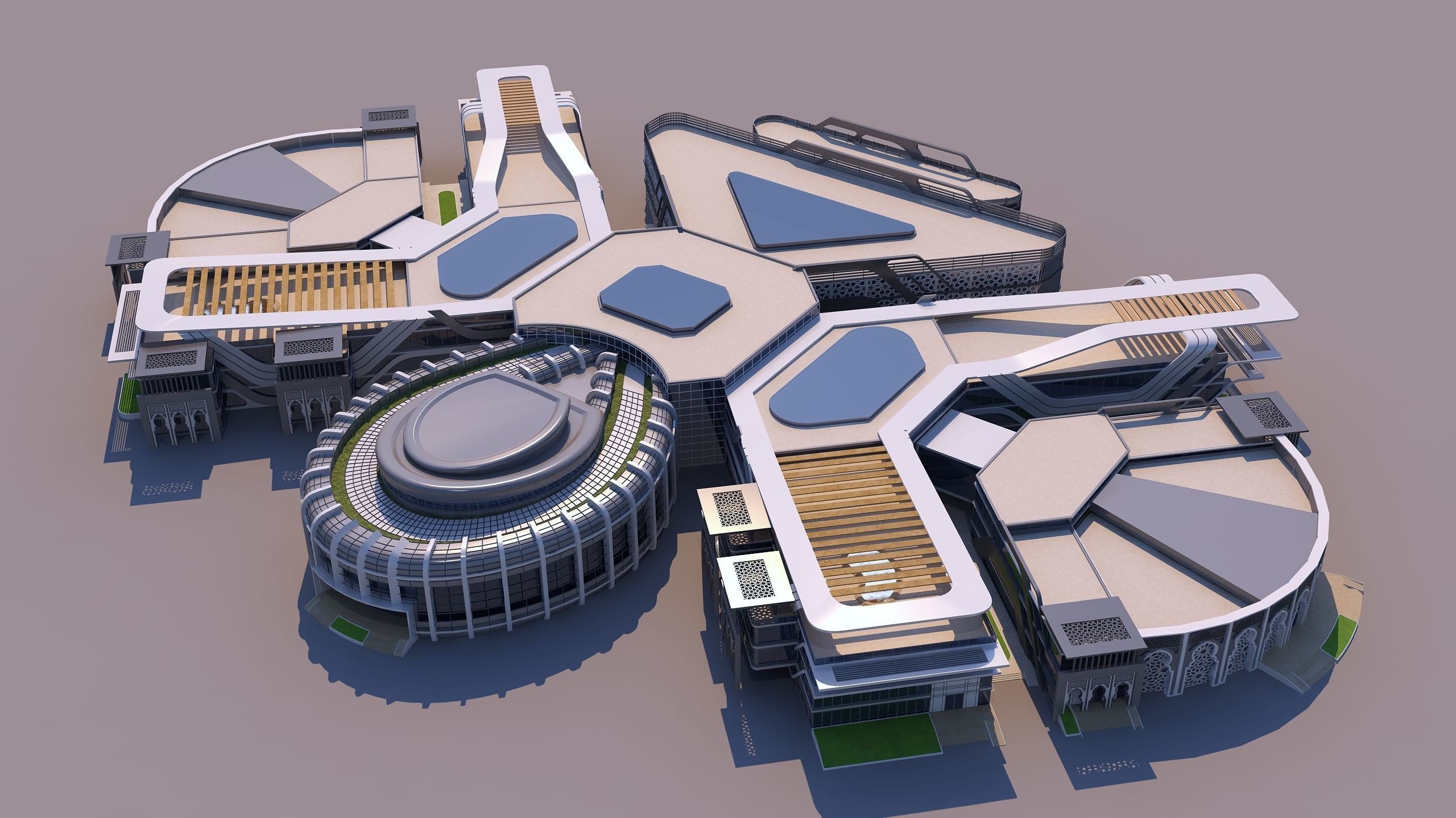 0188 - Culture Center Building 3D model | CGTrader