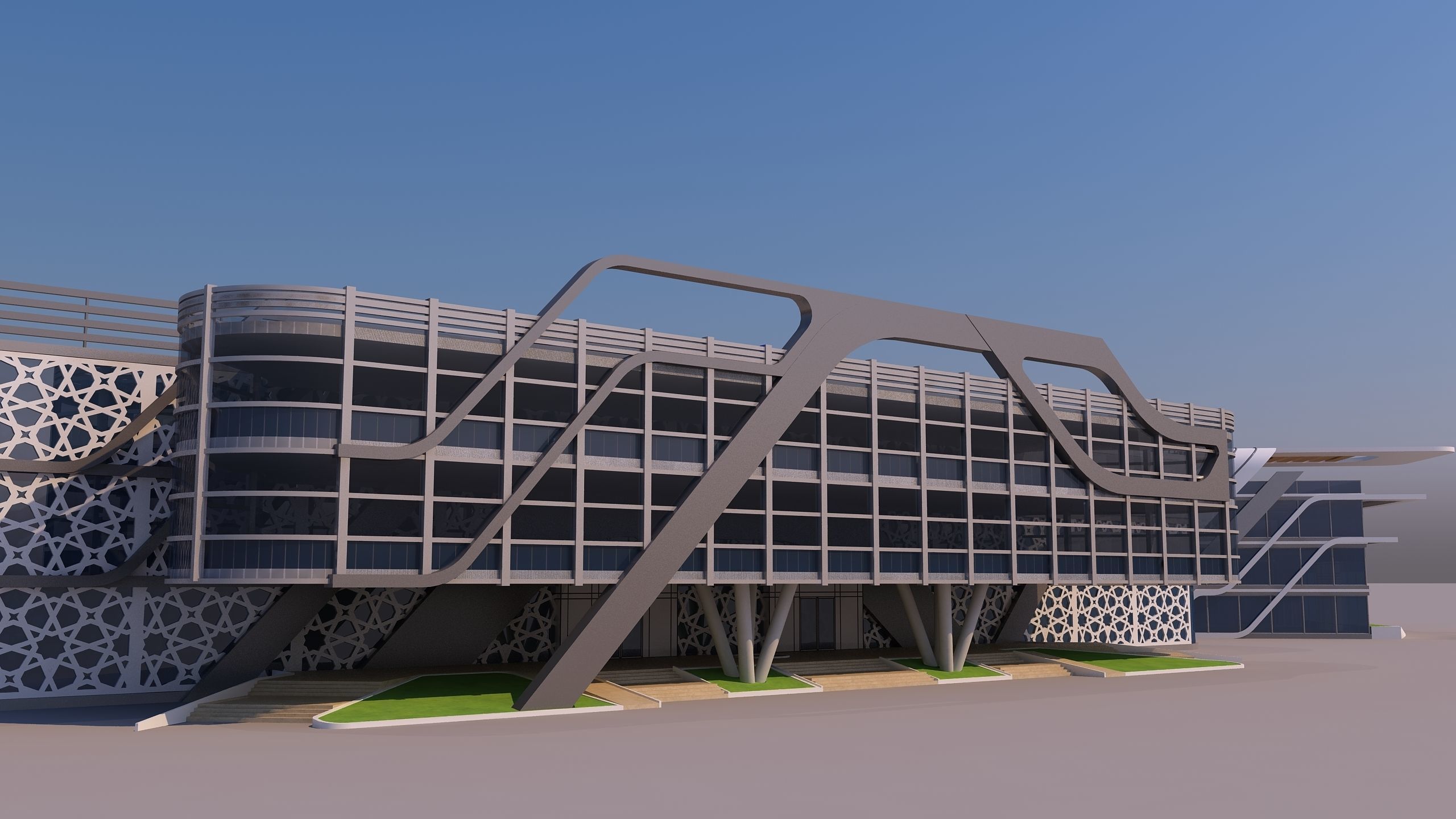 0188 - Culture Center Building 3D model | CGTrader