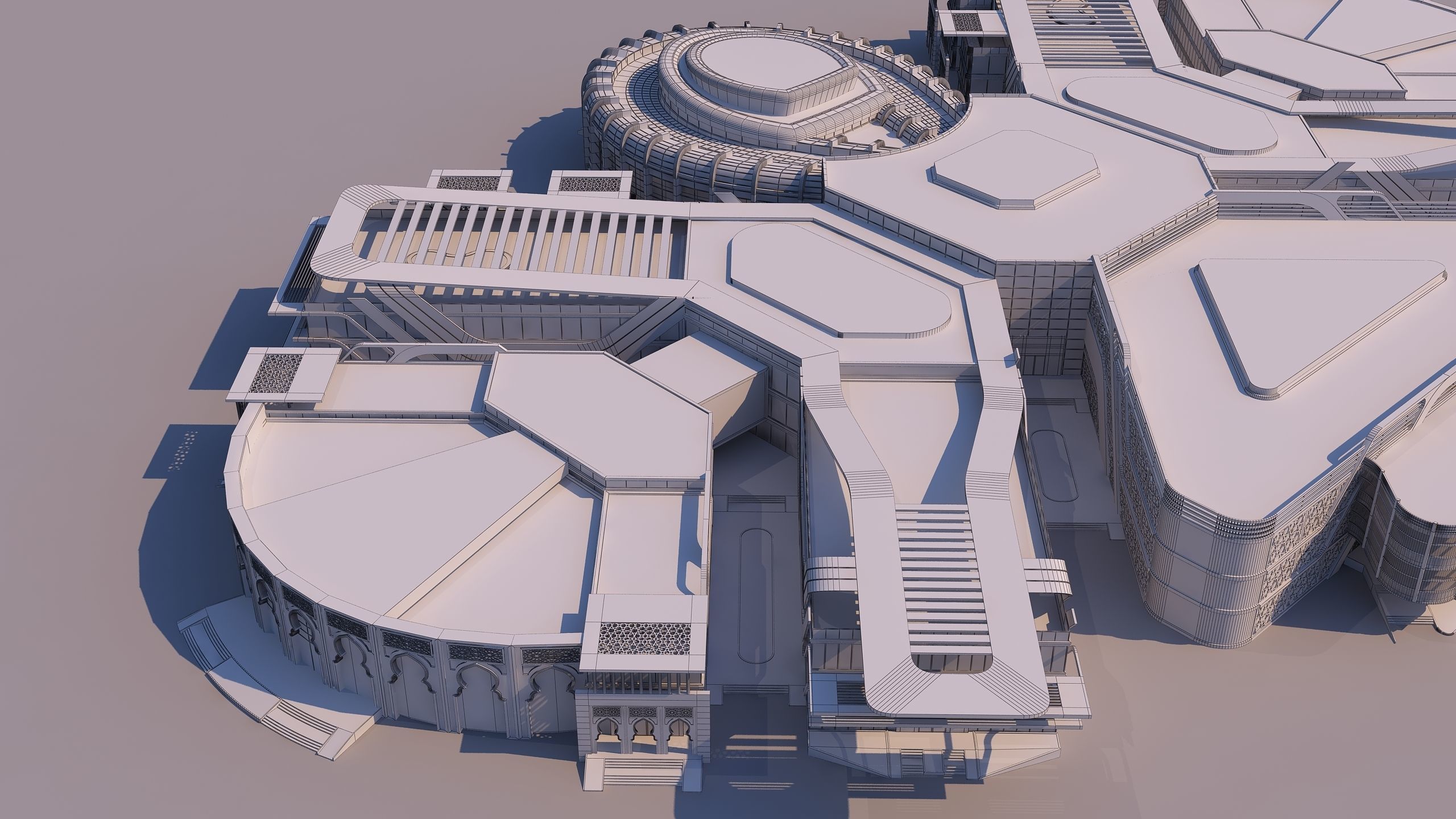 0188 - Culture Center Building 3D model | CGTrader