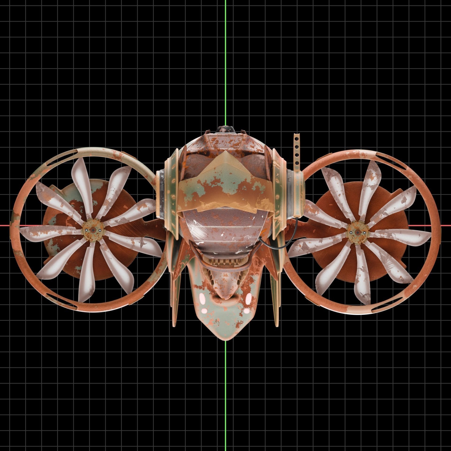 Rigged Scifi drone for Blender 3D model rigged | CGTrader