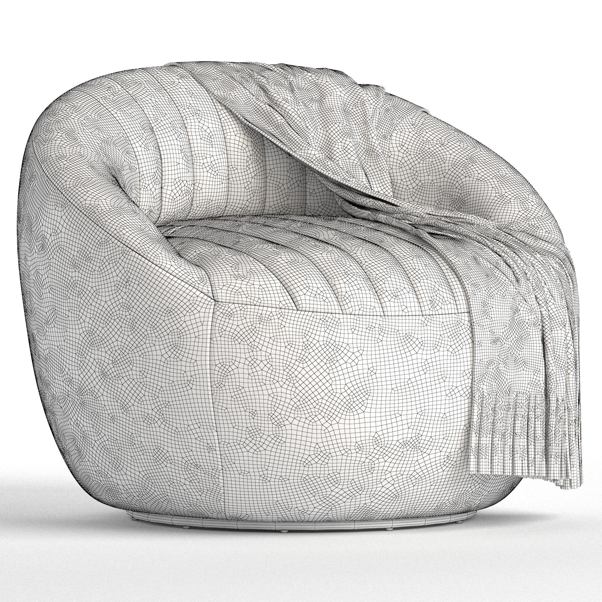 FOUR HANDS AUDIE SWIVEL CHAIR 3D model | CGTrader