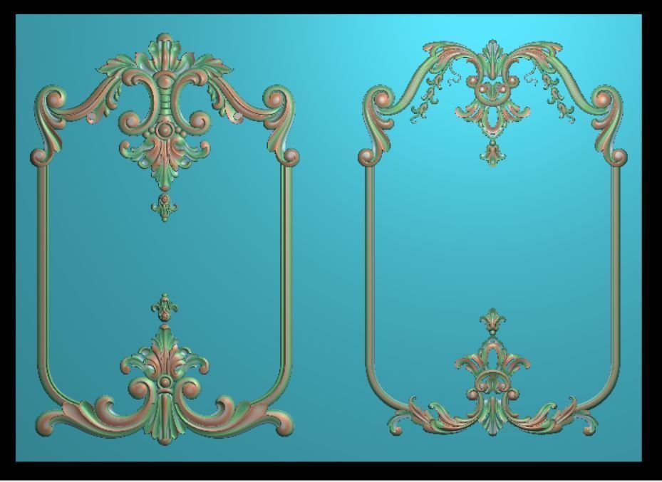 Furniture wood carving file stl for 3D print model 110A 3D model 3D ...