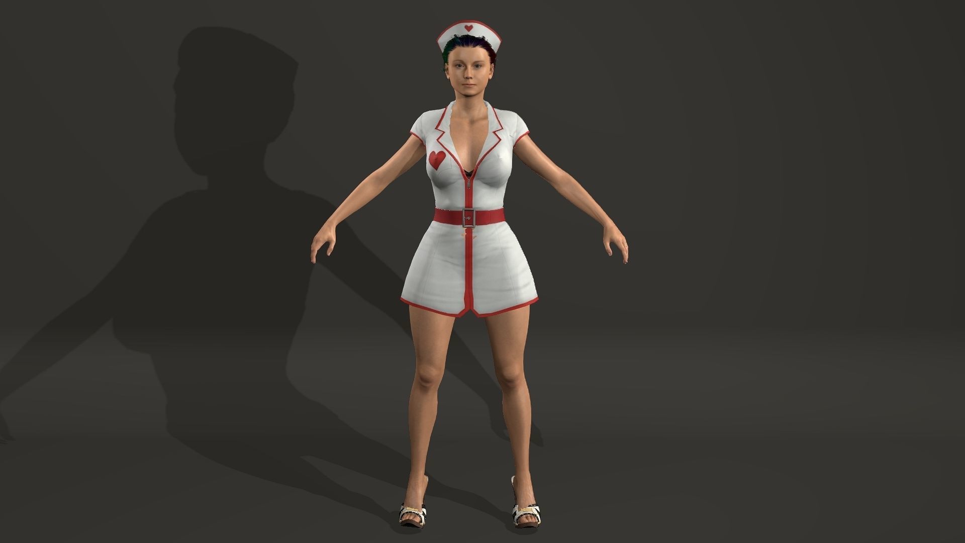 3D model Nurse Emily VR / AR / low-poly | CGTrader