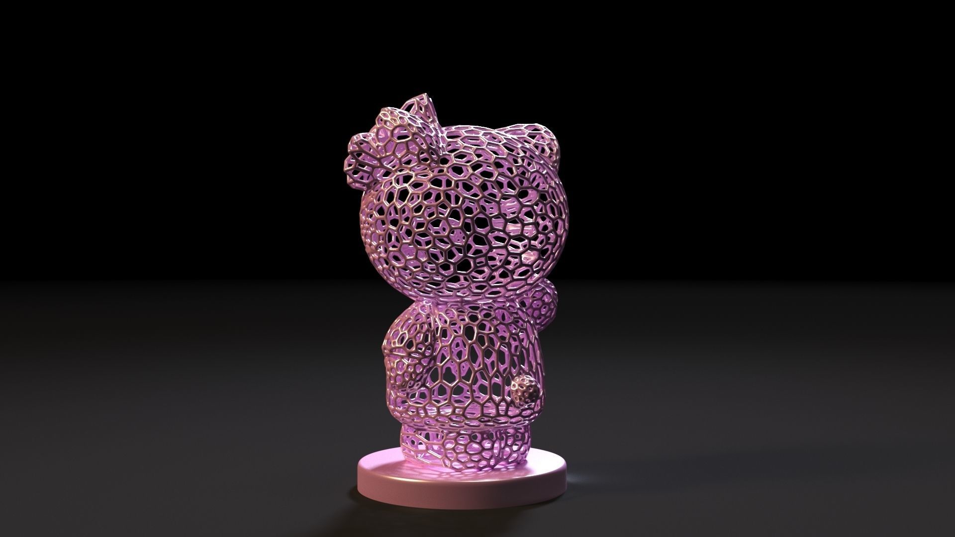 Hello Kitty 3D model 3D printable | CGTrader