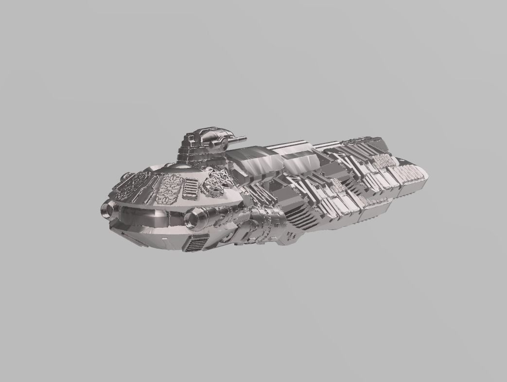 FLEET CORE - SG9 TRX-90A HEAVY CRUISER 3D model 3D printable | CGTrader