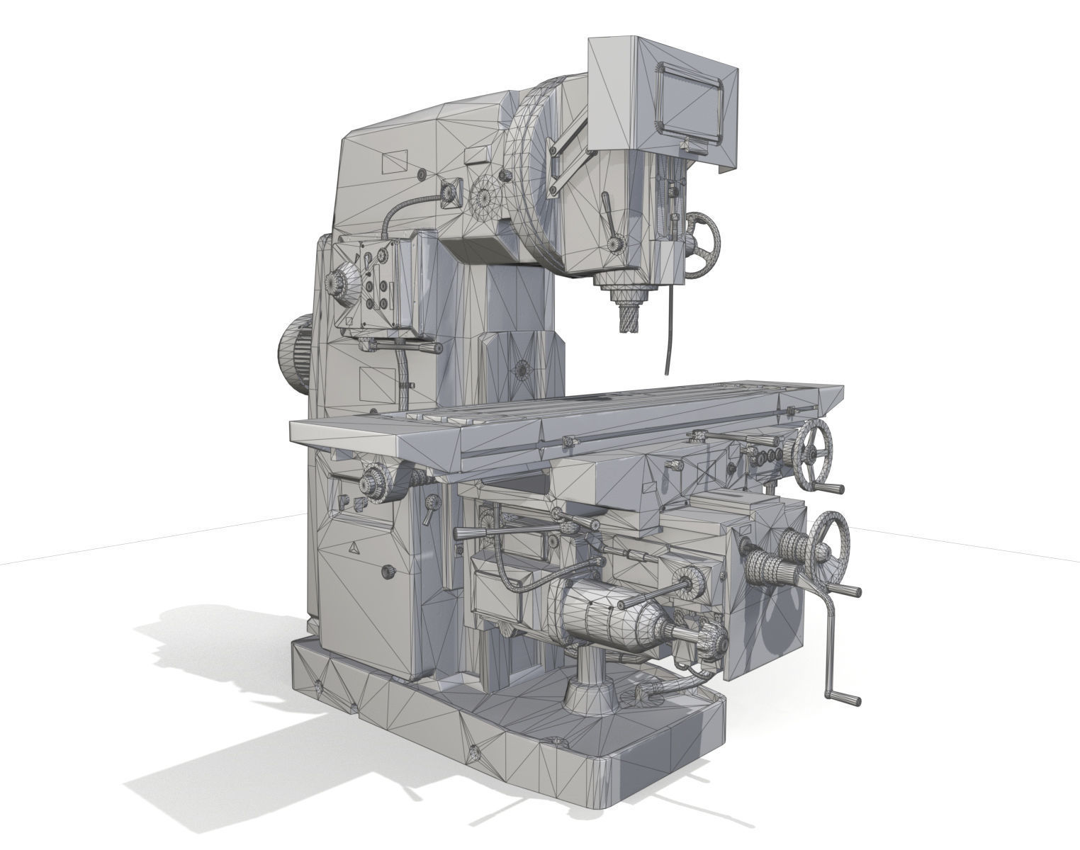 3D model Milling machine VR / AR / low-poly | CGTrader
