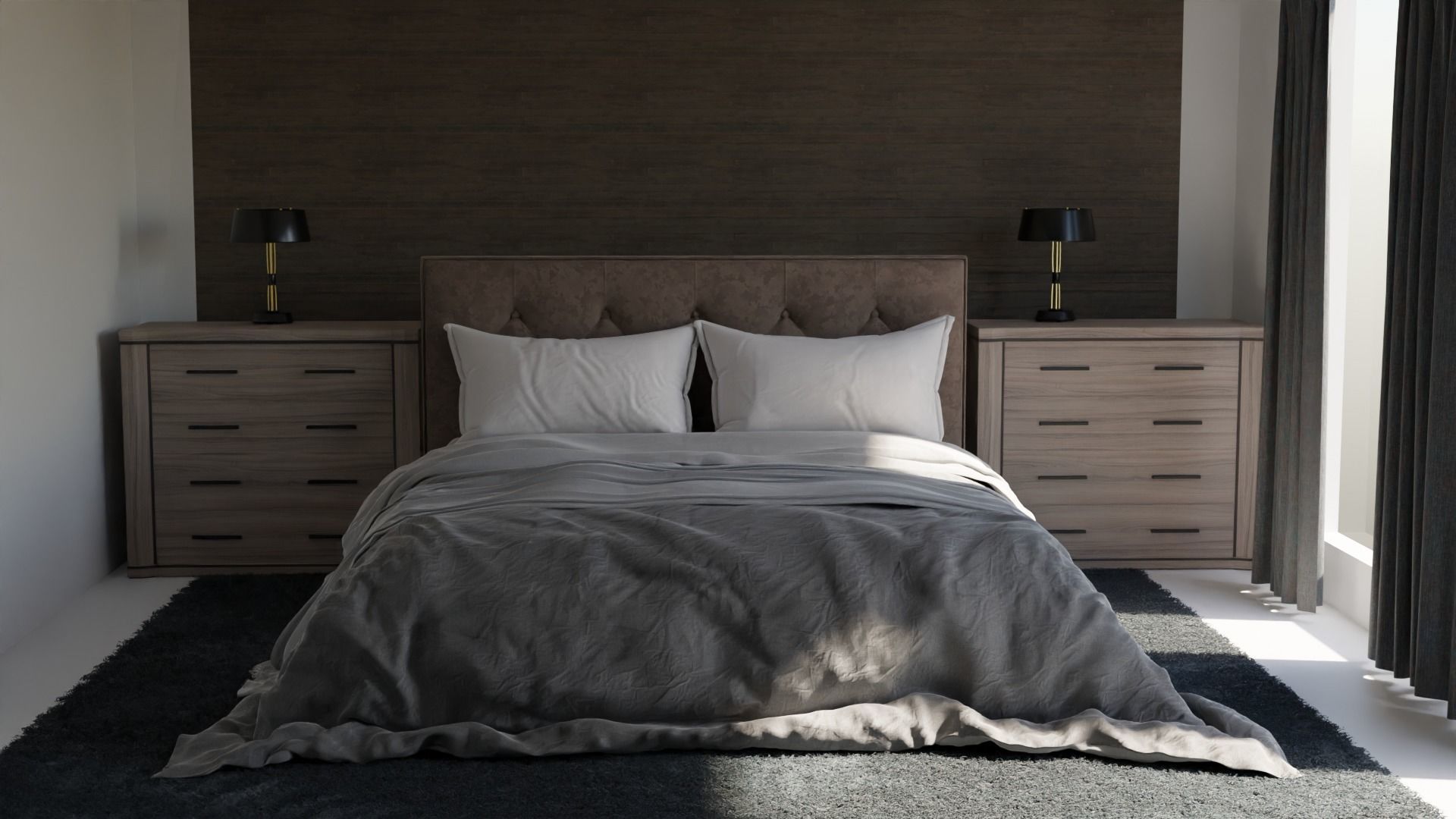 4K BEDROOM - 3D MODEL free 3D model | CGTrader