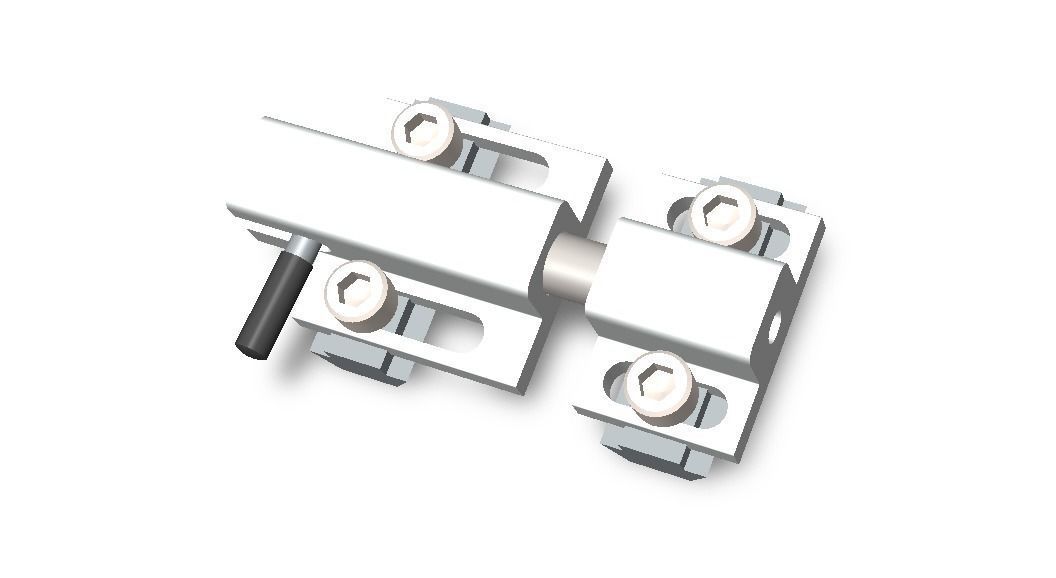 90 Degree Deadbolt - Side Latch 3D model rigged | CGTrader