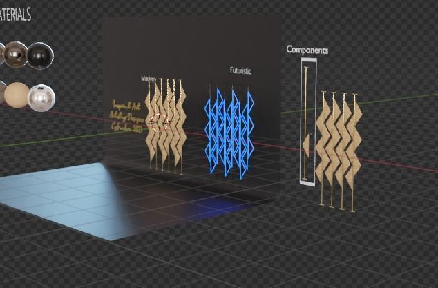 3D model Waves Divider VR / AR / low-poly | CGTrader