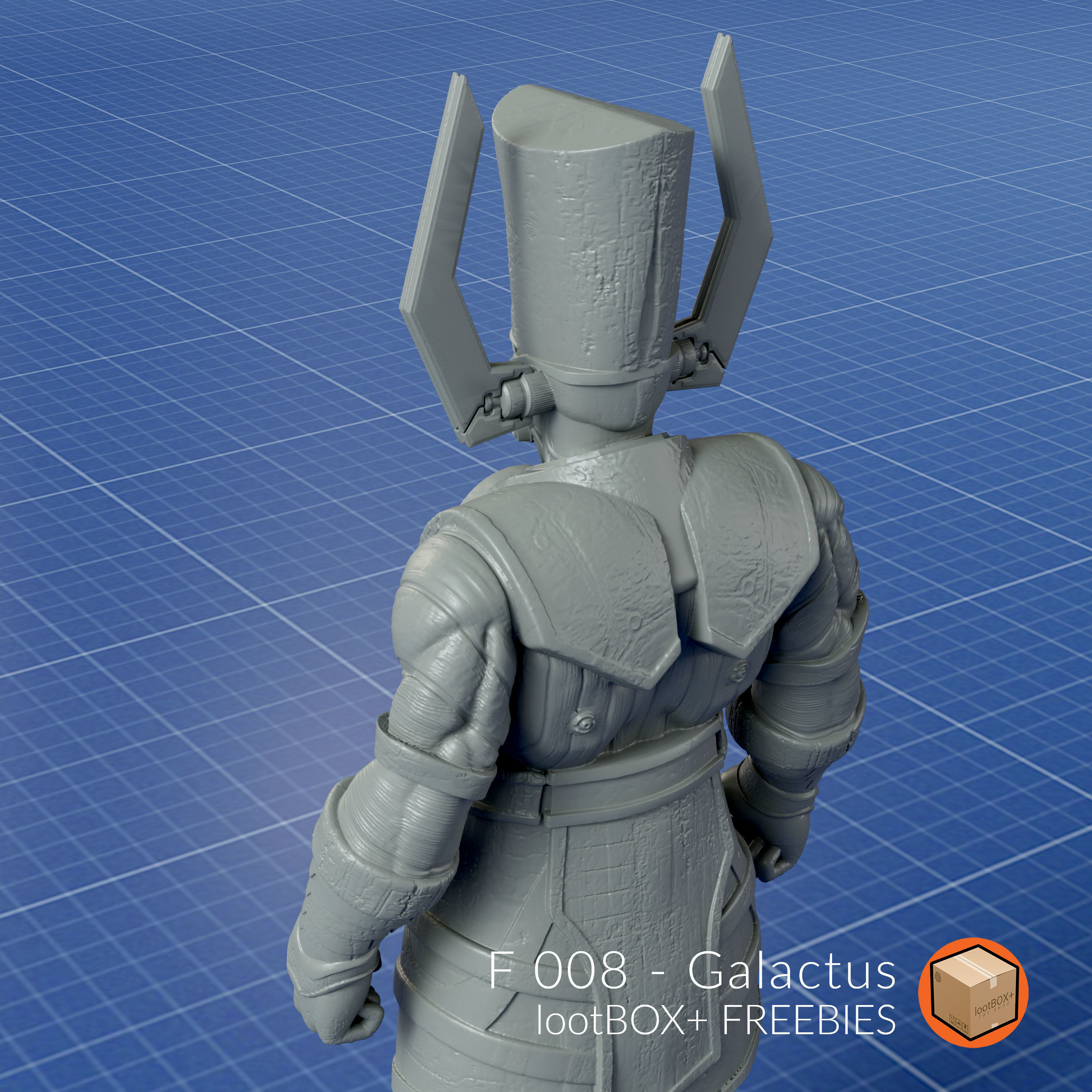 F 008 - GALACTUS free 3D model 3D printable | CGTrader