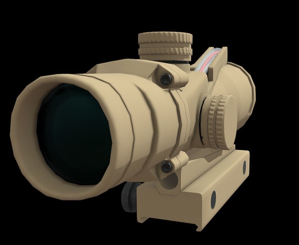 3D model ACOG 4x32 Gun parts VR / AR / low-poly | CGTrader