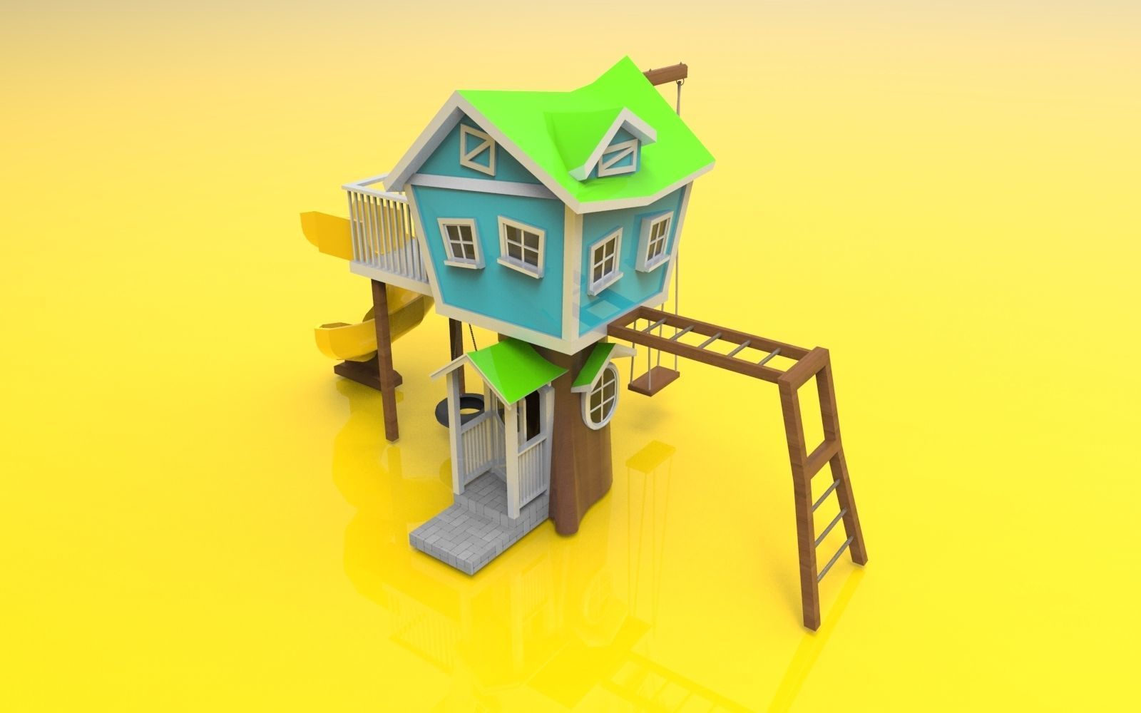 Hobbit playground 3D model | CGTrader