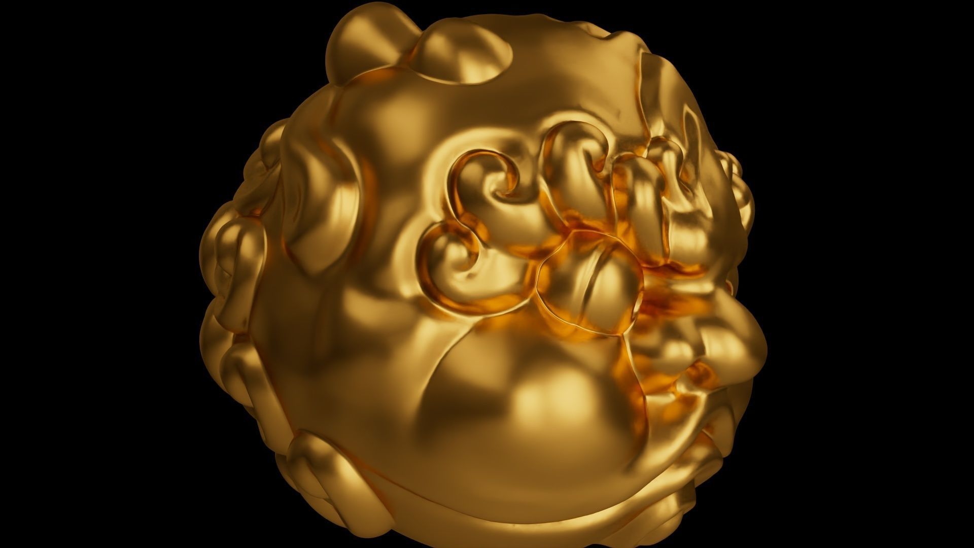 Round carving 3D model 3D printable | CGTrader