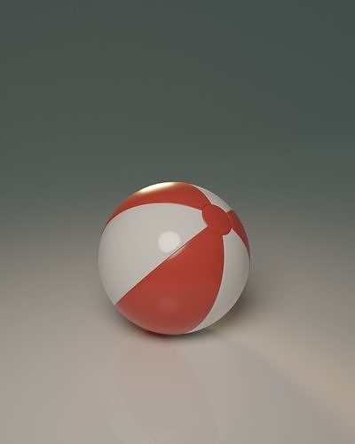 Beach ball free 3D model | CGTrader