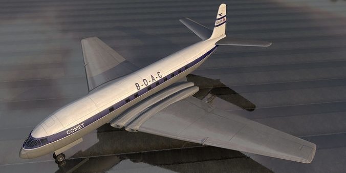 De Havilland DH 106 Comet Mk-1 3D model | CGTrader