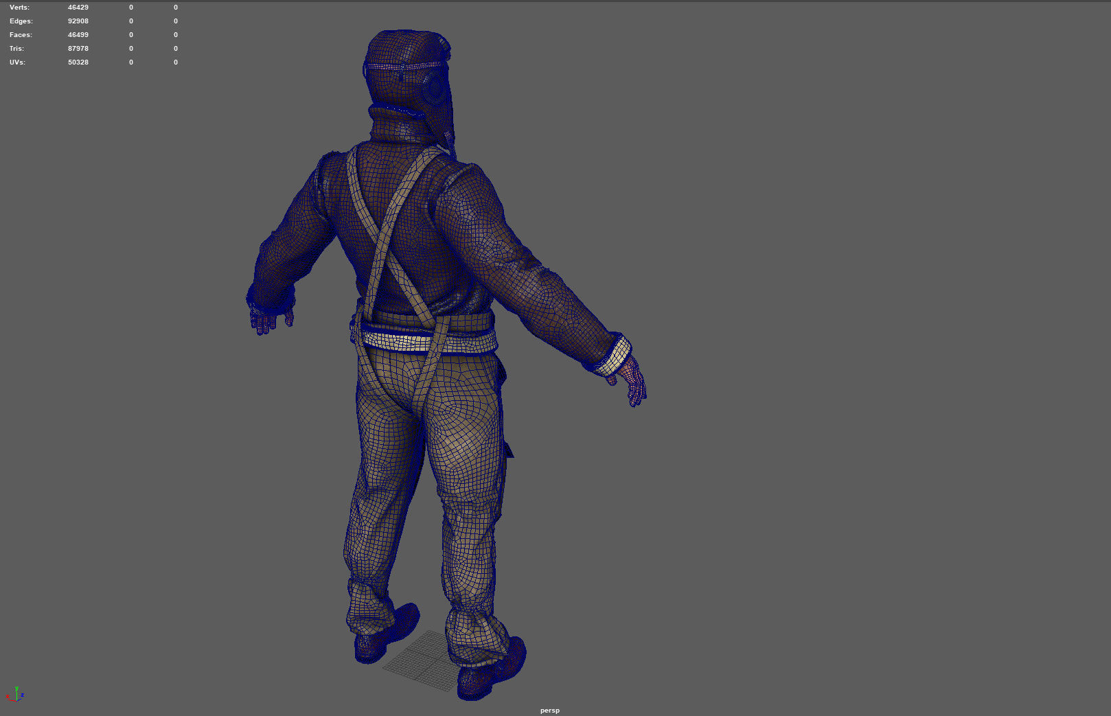 3D model WORLD WAR II PILOT VR / AR / low-poly | CGTrader