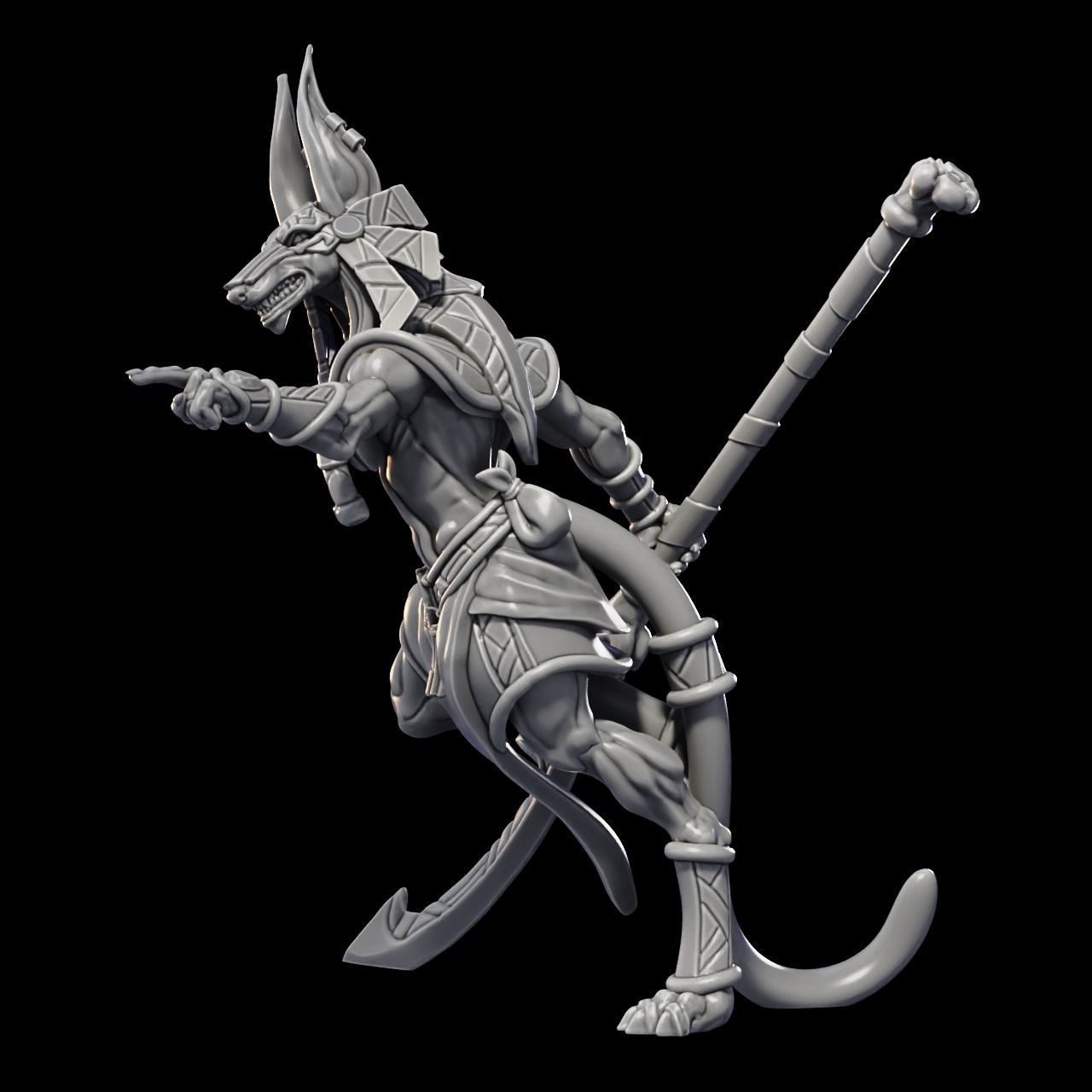 Anubis Guard - 3 Models - 3d Print Model - PRESUPPORTED 3D model 3D ...