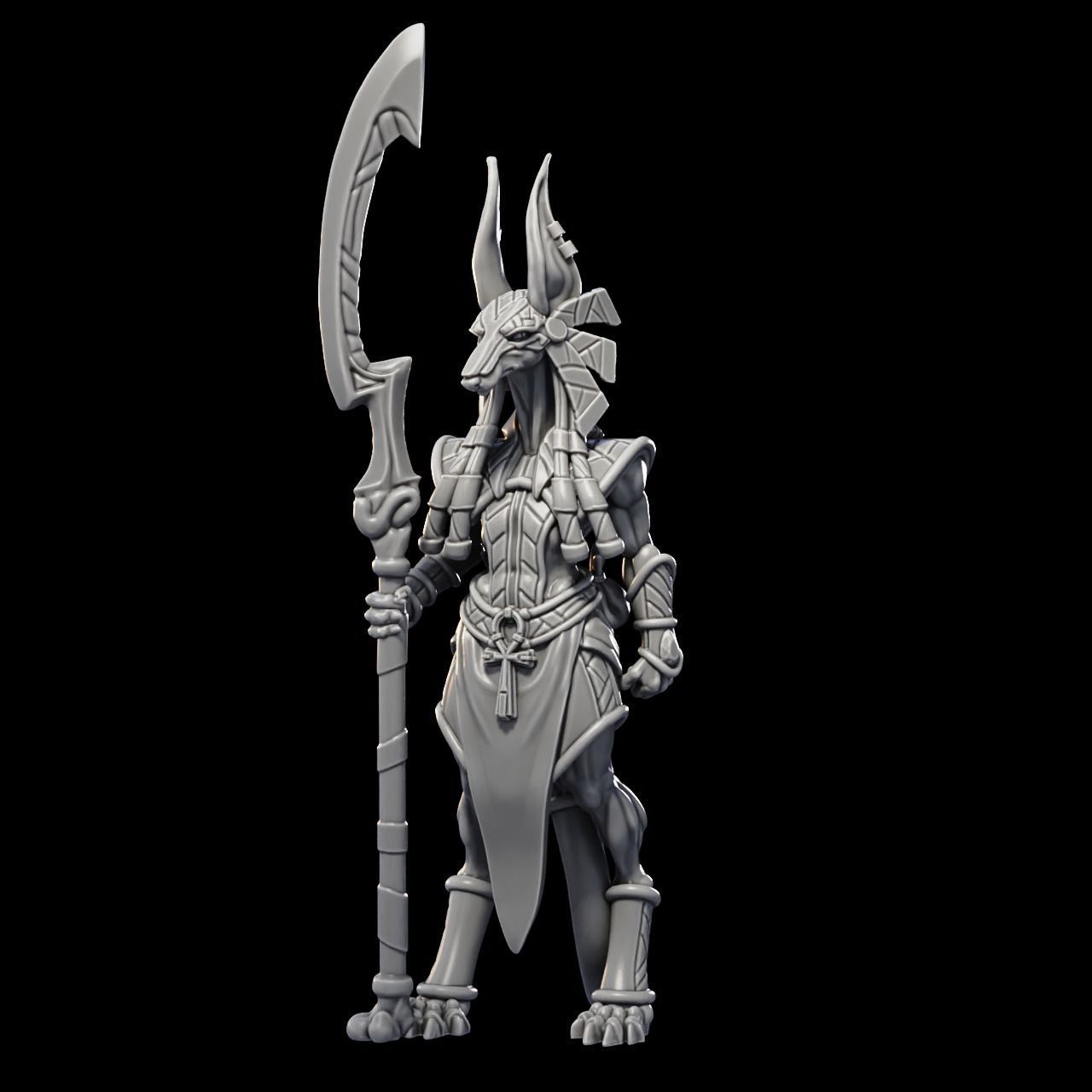 Anubis Guard - 3 Models - 3d Print Model - PRESUPPORTED 3D model 3D ...